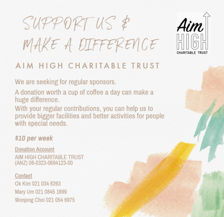 Support Us & Make a Difference - Aim High Charitable Trust